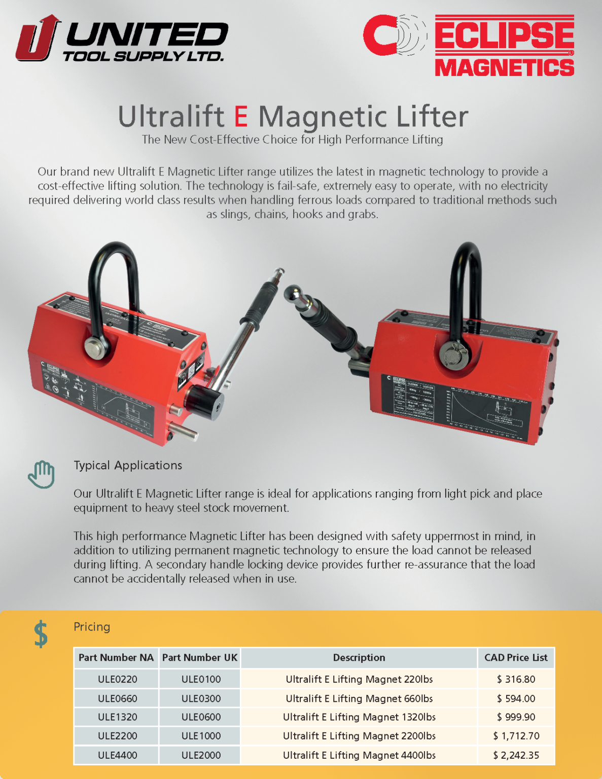 Specials | United Tool Supply